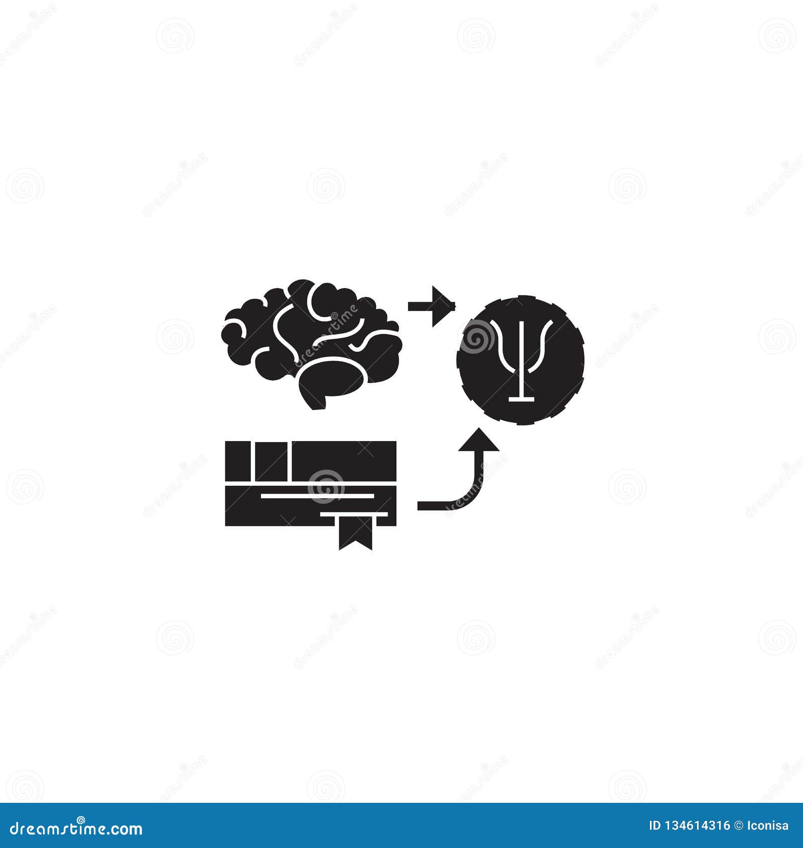 Psychoanalysis Black Vector Concept Icon. Psychoanalysis Flat ...