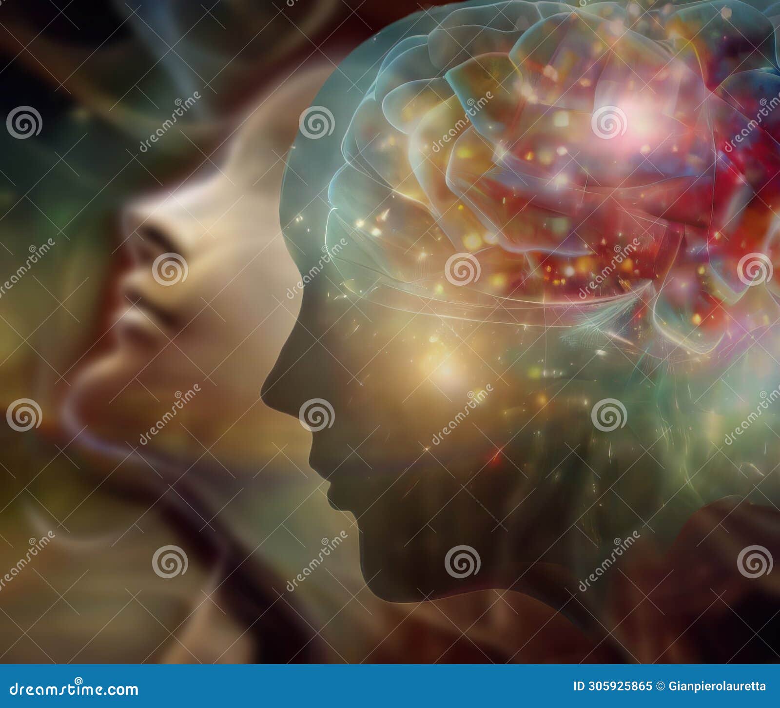 A Dream Representation of the Unconscious Stock Illustration ...