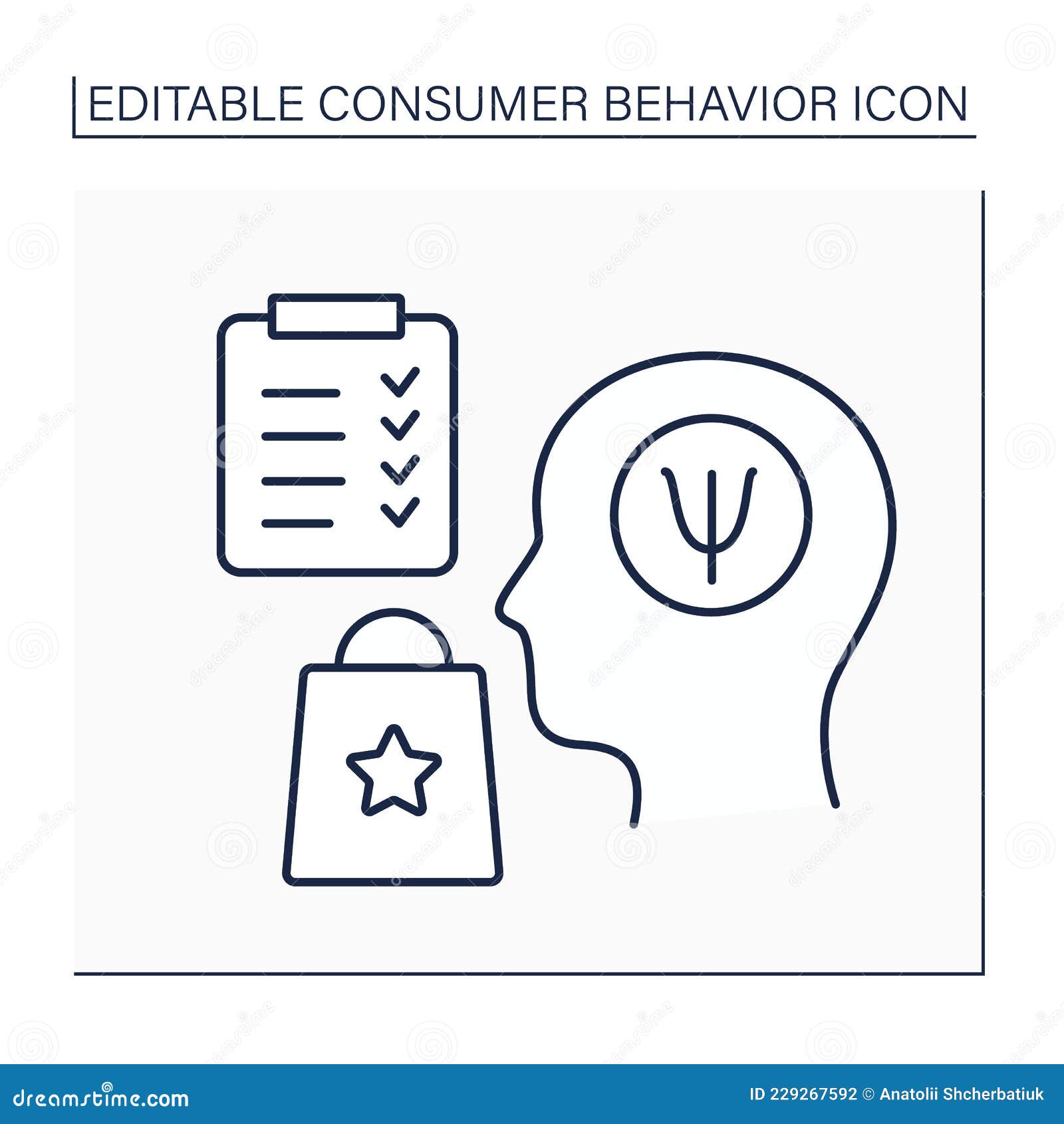 Psychological Factors Line Icon Stock Vector - Illustration of science ...