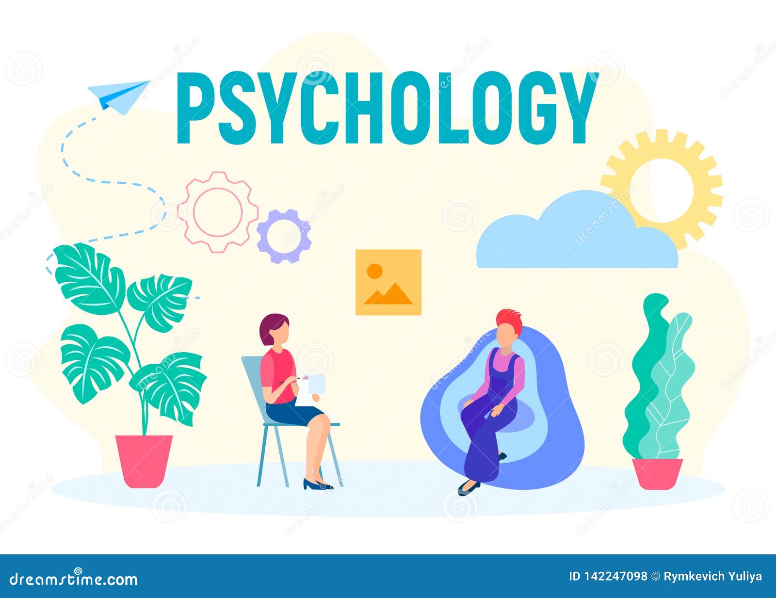 Psychological Help, Consultations, Support and Training Stock Vector ...