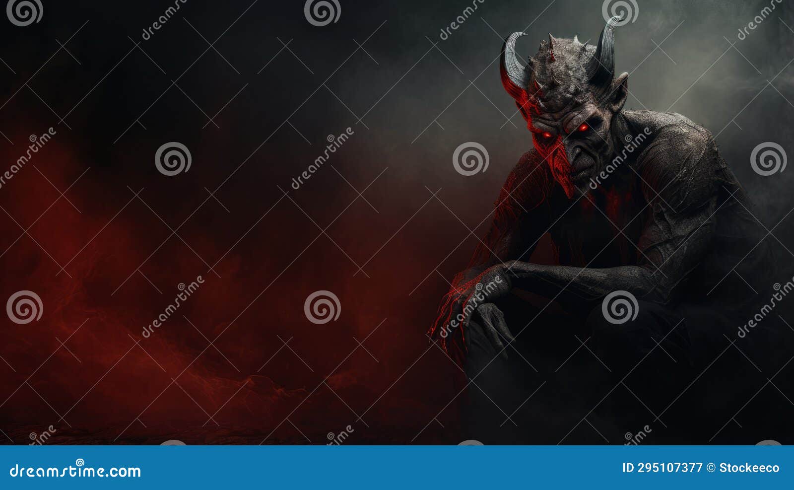 Psychological Horror Devil Monster in 8k Resolution Stock Illustration ...