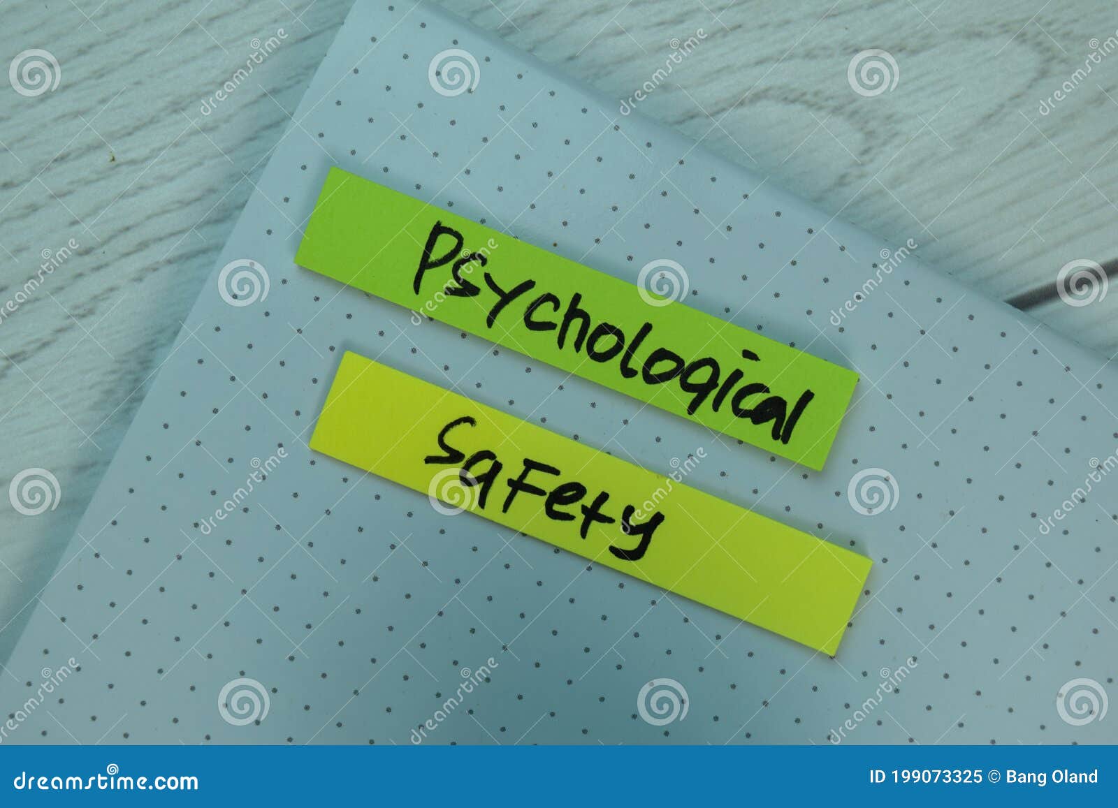 Psychological Safety Write on Sticky Notes Isolated on Office Desk ...