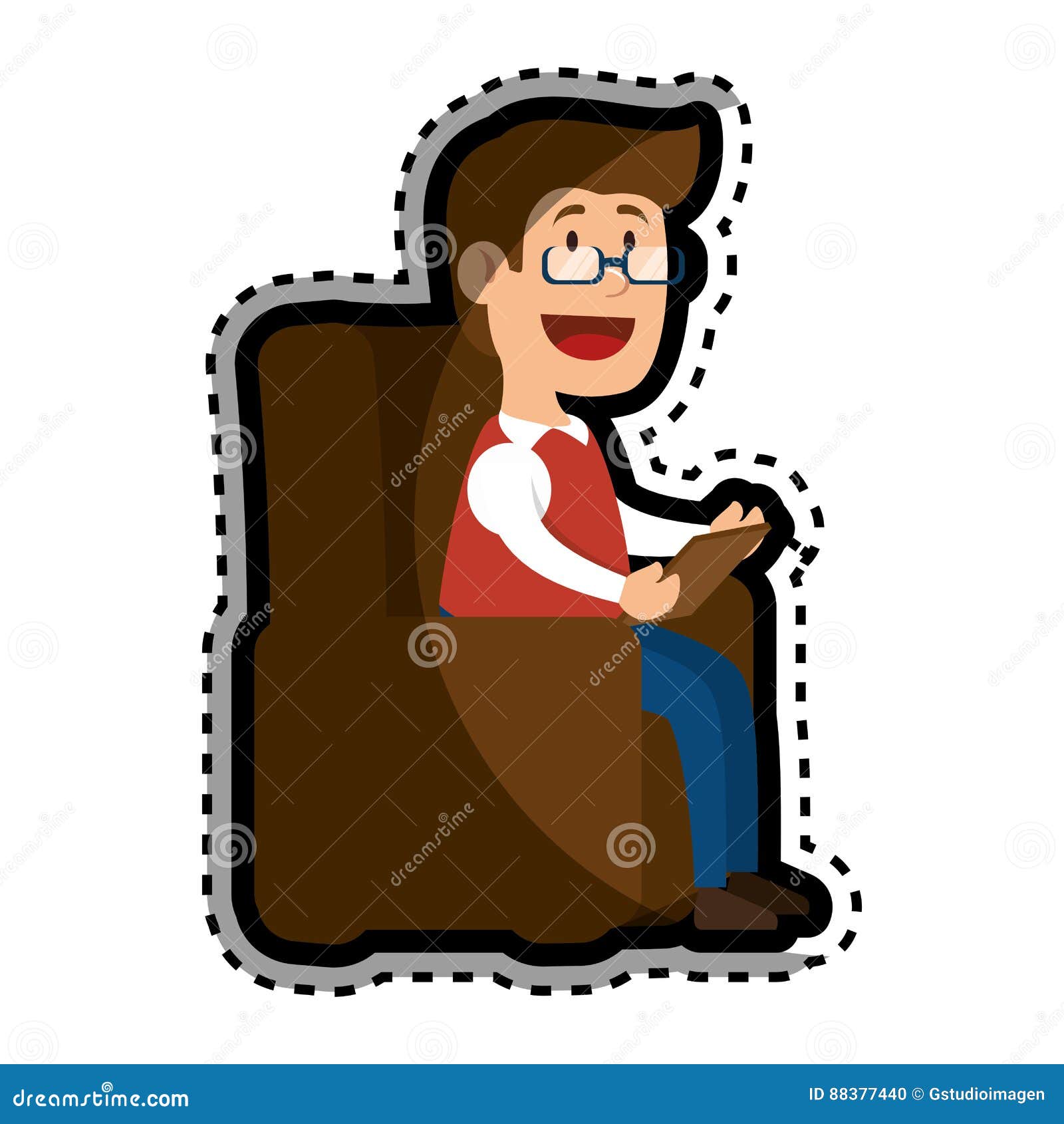 Psychologist Avatar Character Icon Stock Vector - Illustration of young ...