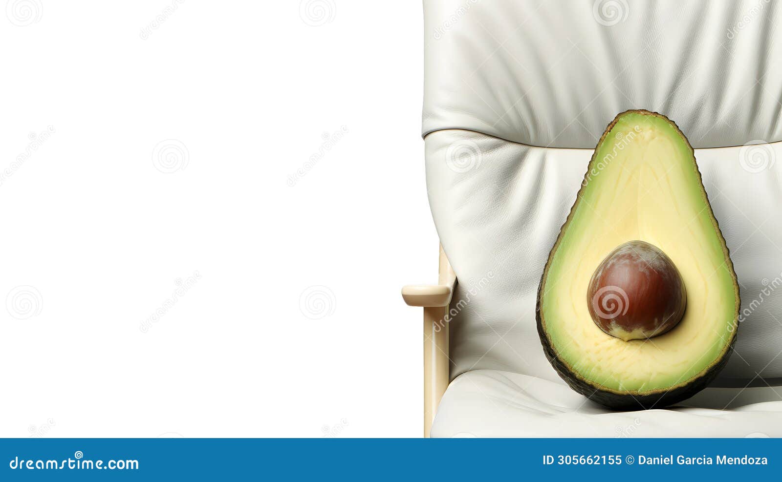 In Psychologist, an Avocado Engages in Conversation, Copy Space ...