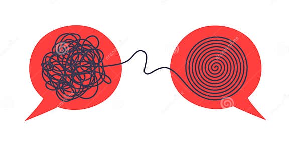 Psychologist Consulting or Mental Problem Solving Brainstorm Concept ...