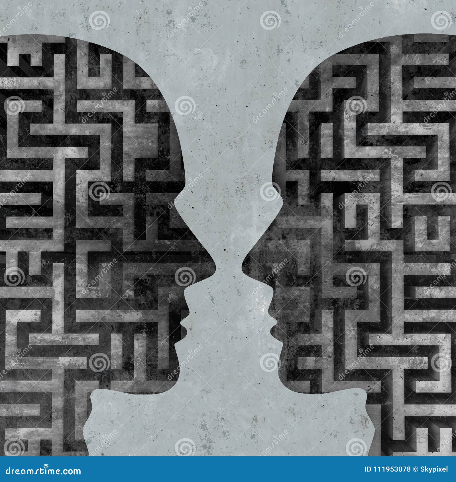 Psychology Of Communication Stock Illustration Illustration Of