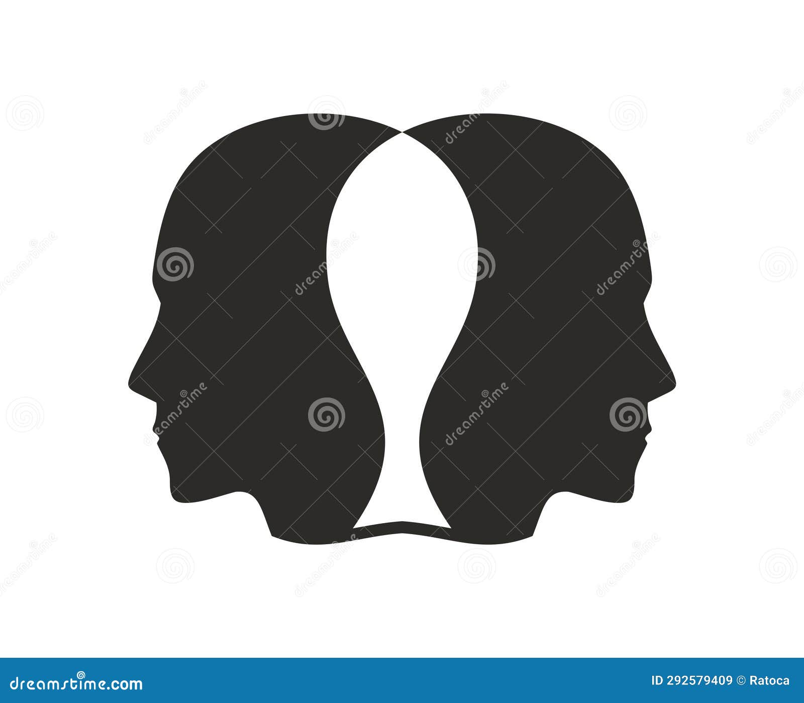 Psychology face icon stock vector. Illustration of personality - 292579409