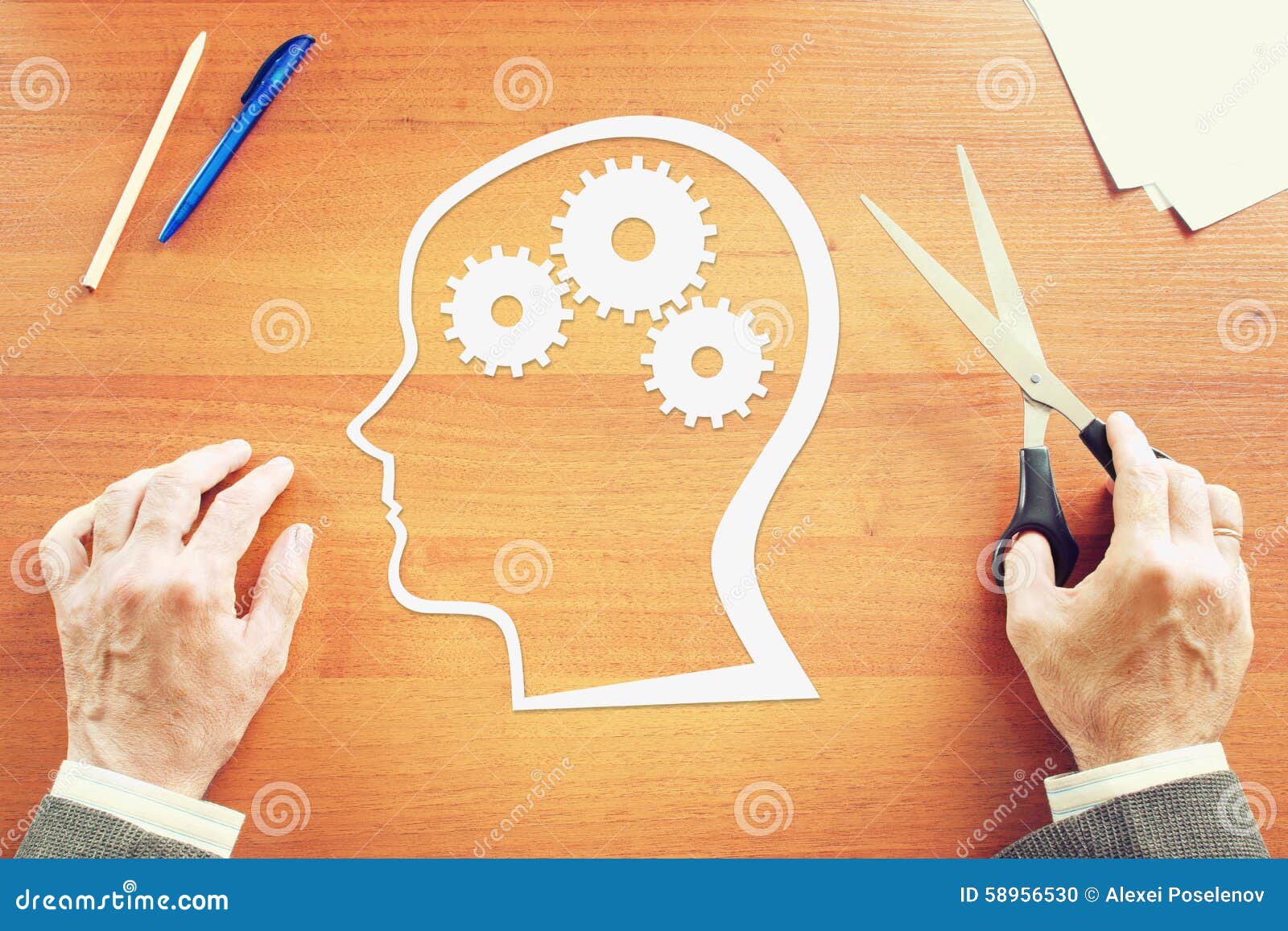 Psychology of human mind stock photo. Image of surface - 58956530