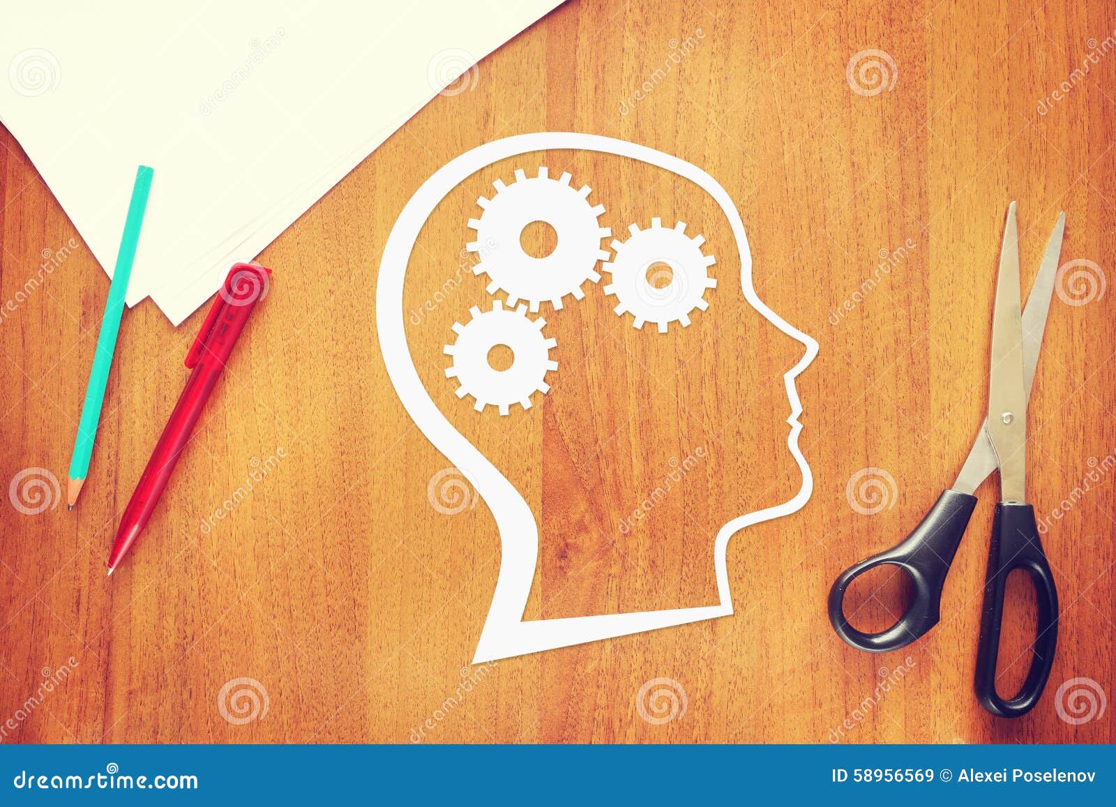 Psychology of Human Thinking Stock Image - Image of conceptual ...