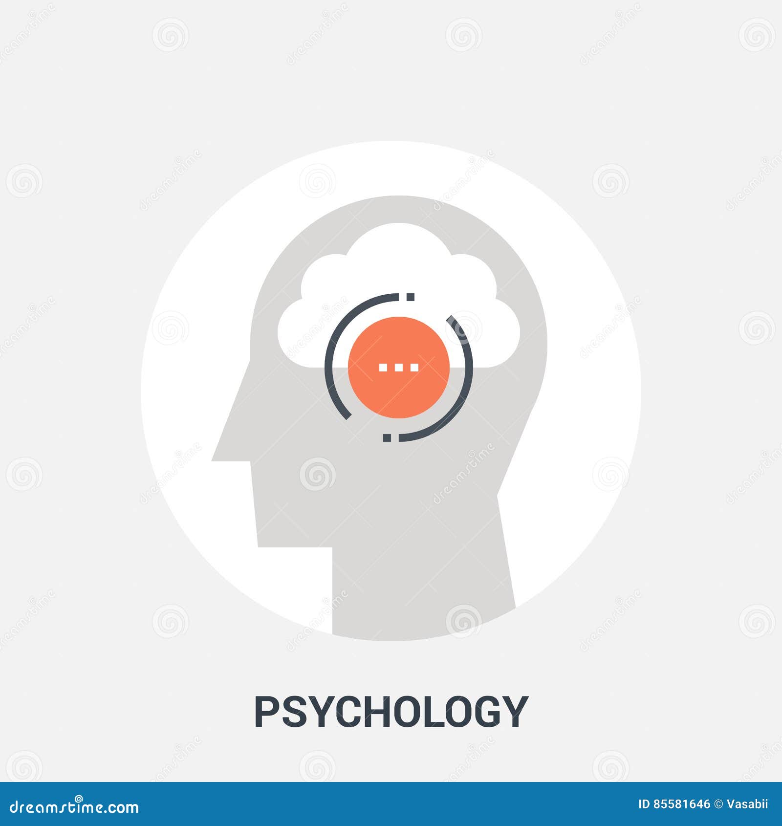 Psychology icon concept stock vector. Illustration of education - 85581646