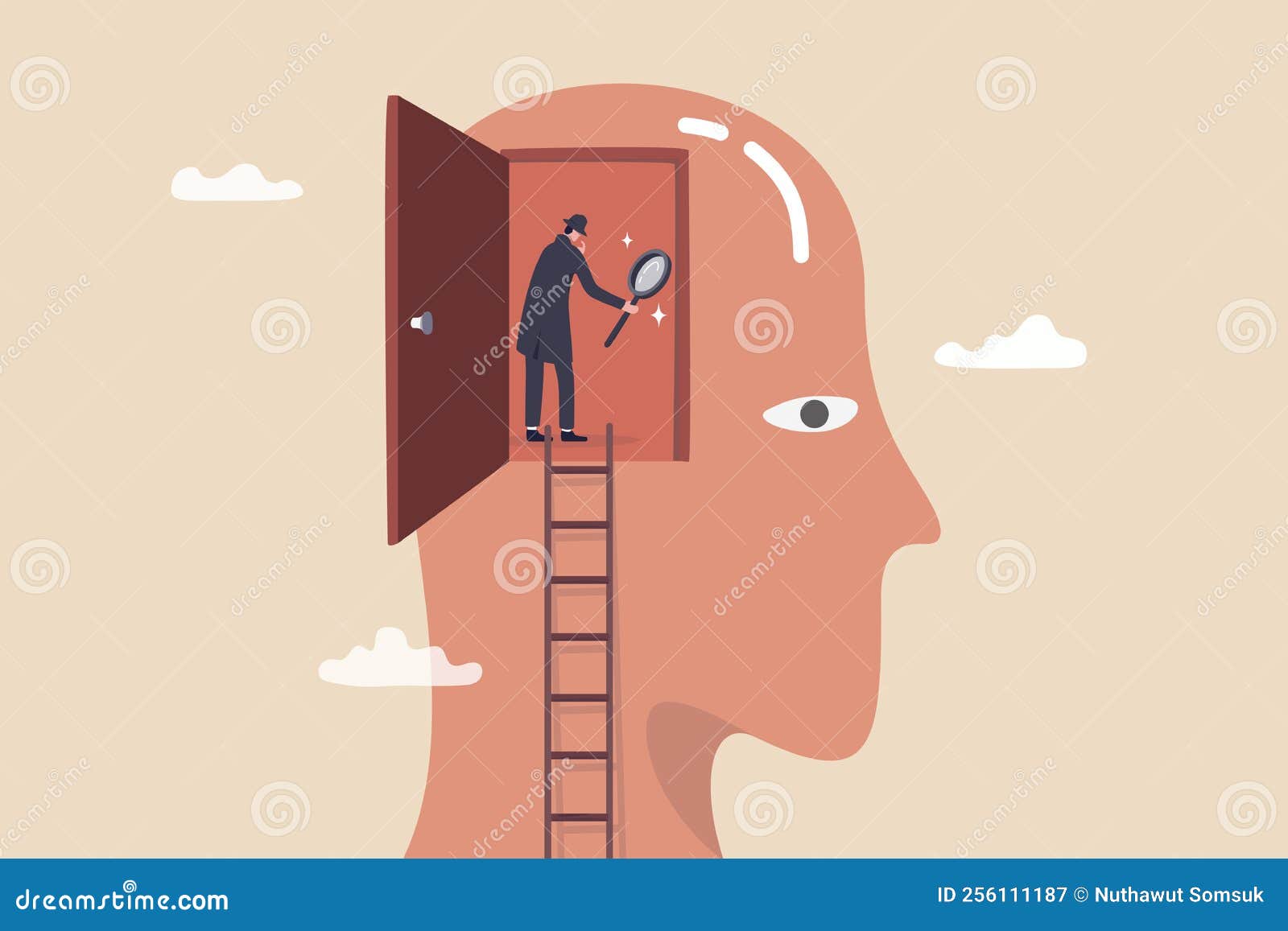 Psychology and Mindset, Deep Mind Thinking or Mental Health Diagnose ...