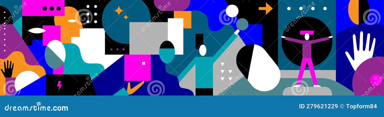 People Psychology Abstract Vector Illustration Background Design ...