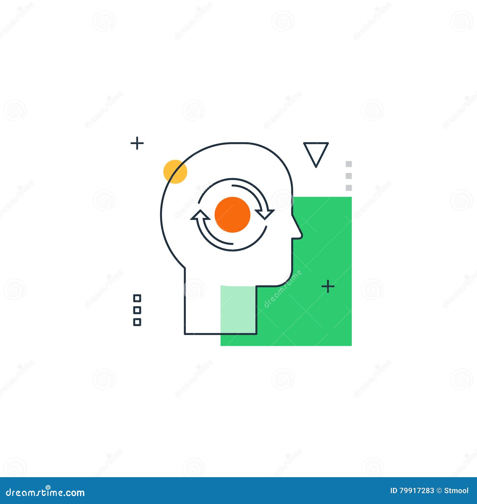 Psychology and Philosophy Concept. Trait of Introversion of Human ...