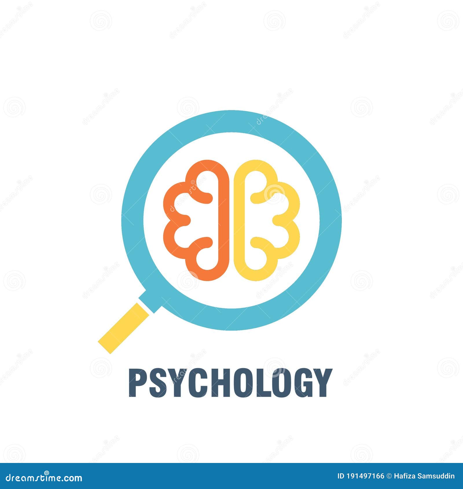 Psychology Subject Icon. Vector Illustration Decorative Design Stock ...