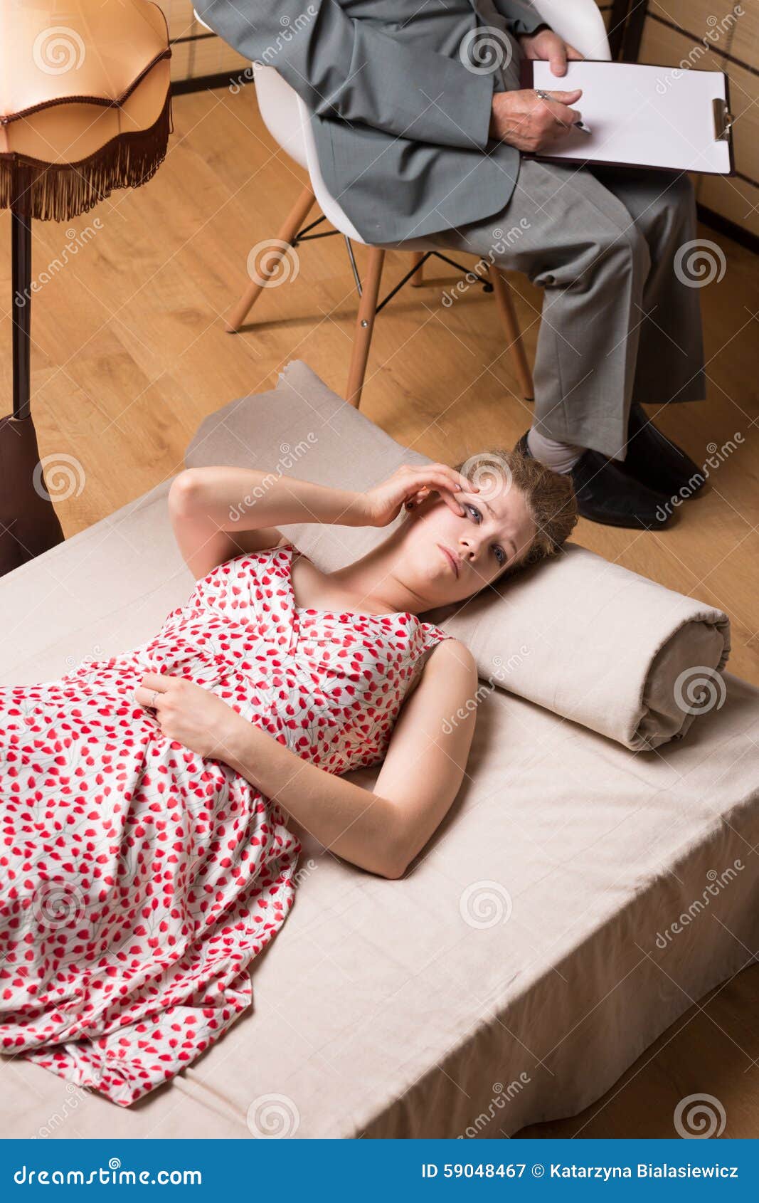 Psychotherapist En Nymfomane Vrouw Stock Afbeelding - Image of ...