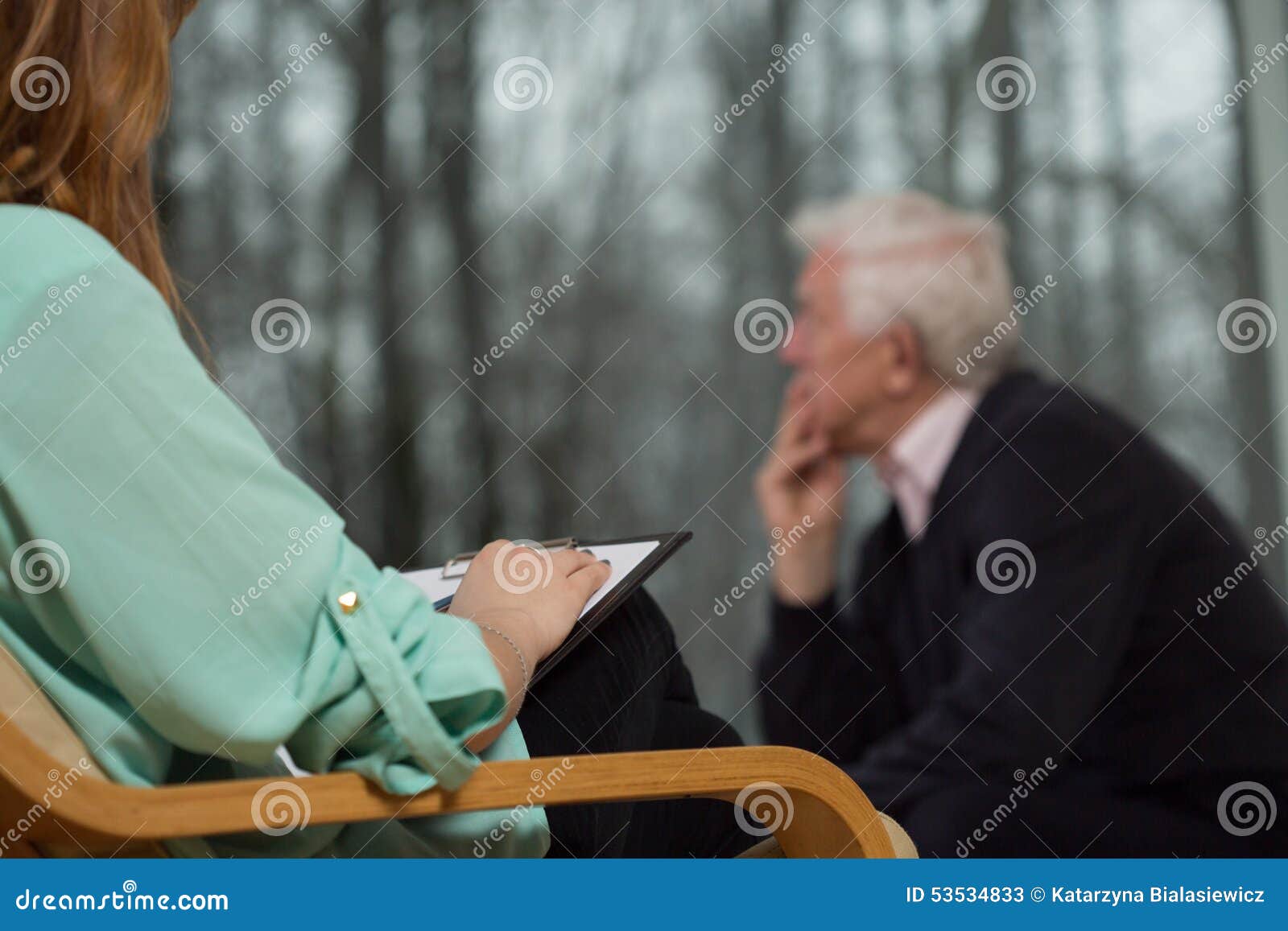 Psychotherapist Listen To Her Client Stock Image - Image of counselling ...
