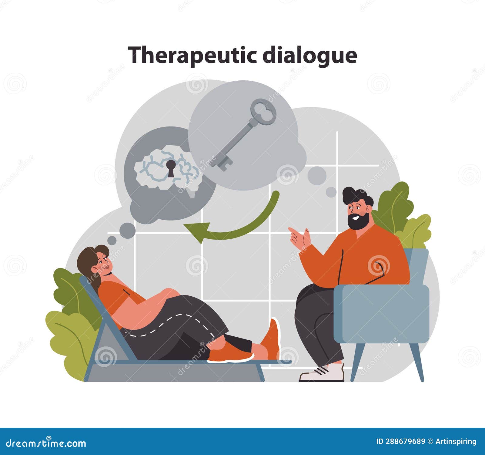 Managing Thoughts, Feelings And Behaviors Concept Icon Cartoon Vector ...