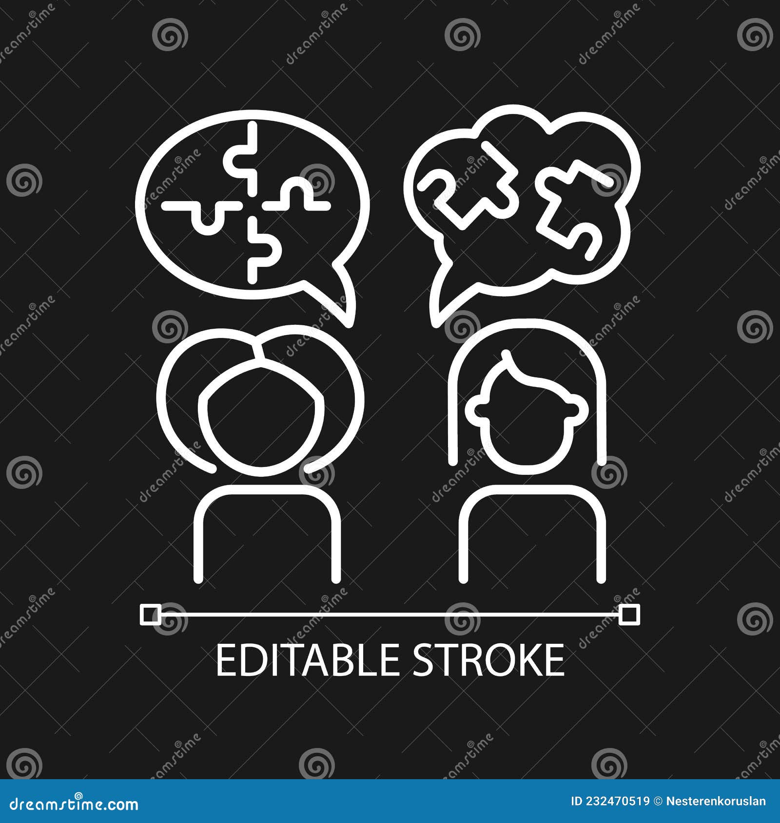 Linear Behavioral Competency Icon From Human Resources Outline ...