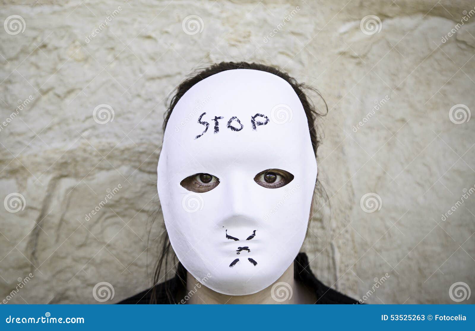 Psychotic mask stock image. Image of depression, depressed - 53525263