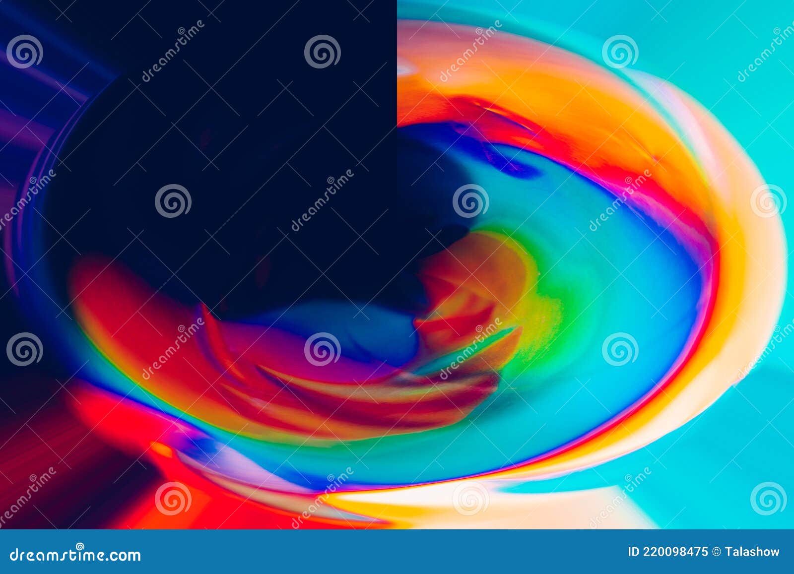 Psychotropic And Rounded Background With Bright Colors Royalty-Free ...