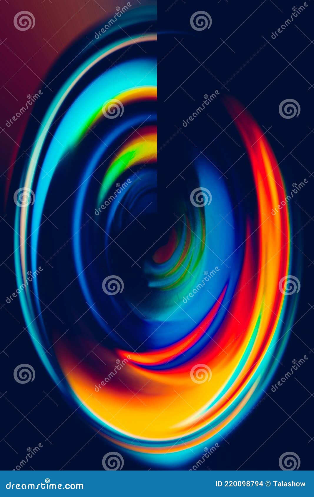 Psychotropic And Rounded Background With Bright Colors Royalty-Free ...