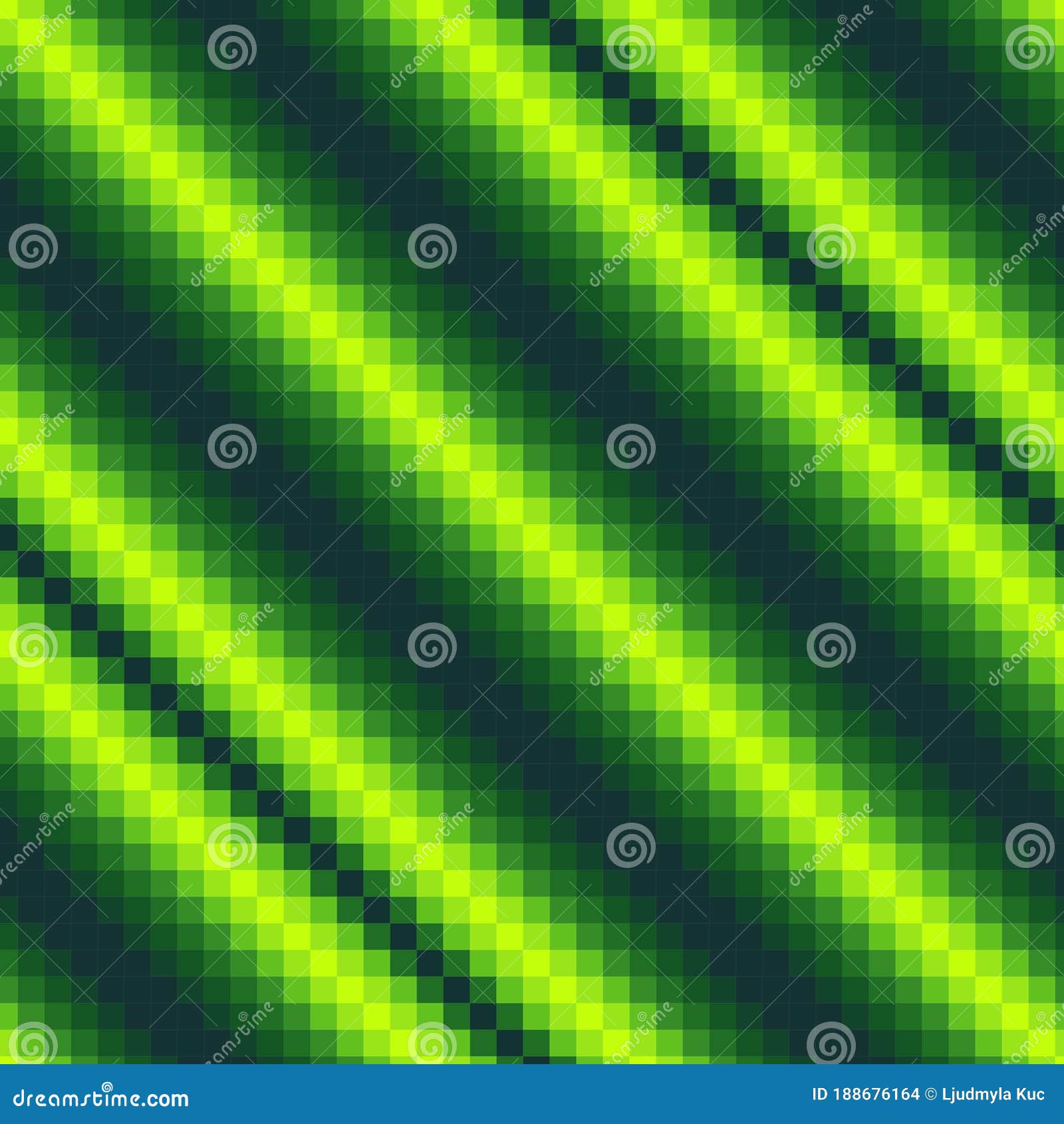 Psyhodelic Green Seamless Background Stock Vector - Illustration of ...