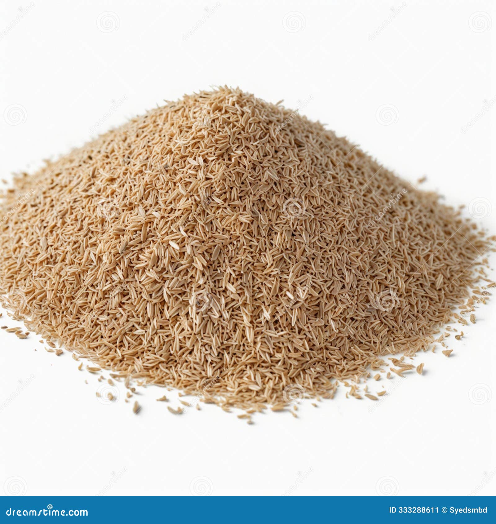 Psyllium Husk, Isolated On White Background Royalty-Free Stock ...