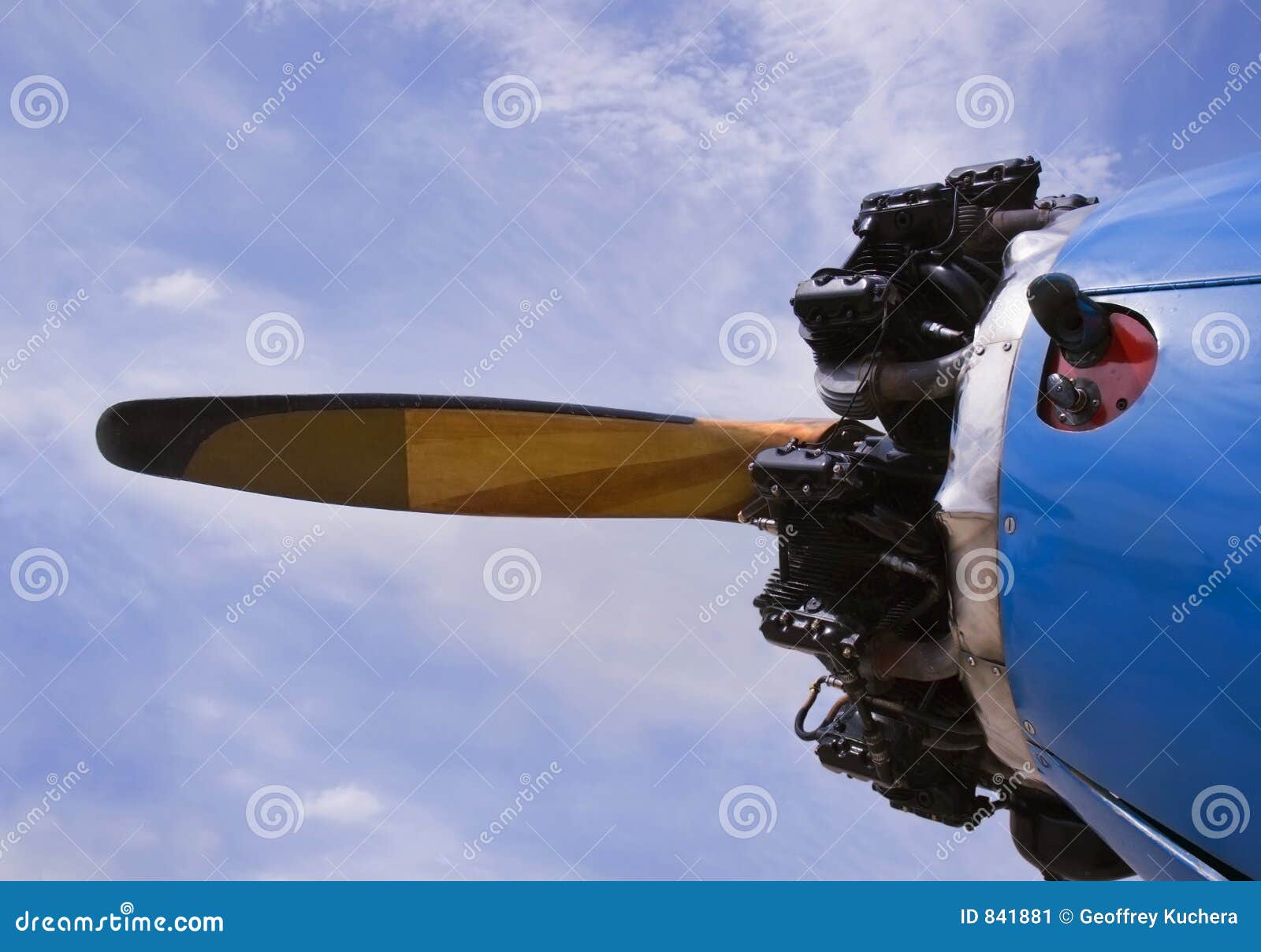 PT-13 Stearman Bi-Plane Propeller Stock Image - Image of hobby ...