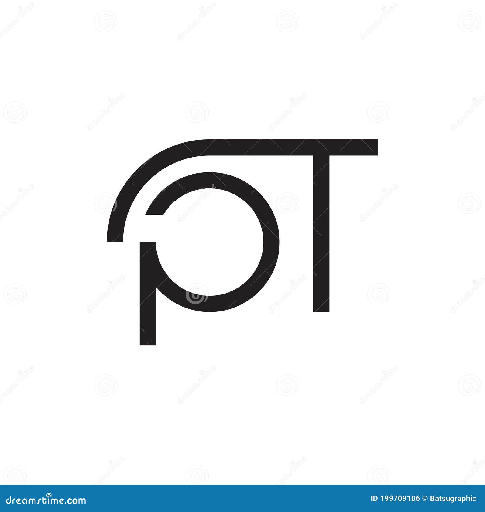 Pt Initial Letter Vector Logo Icon Stock Vector - Illustration of ...