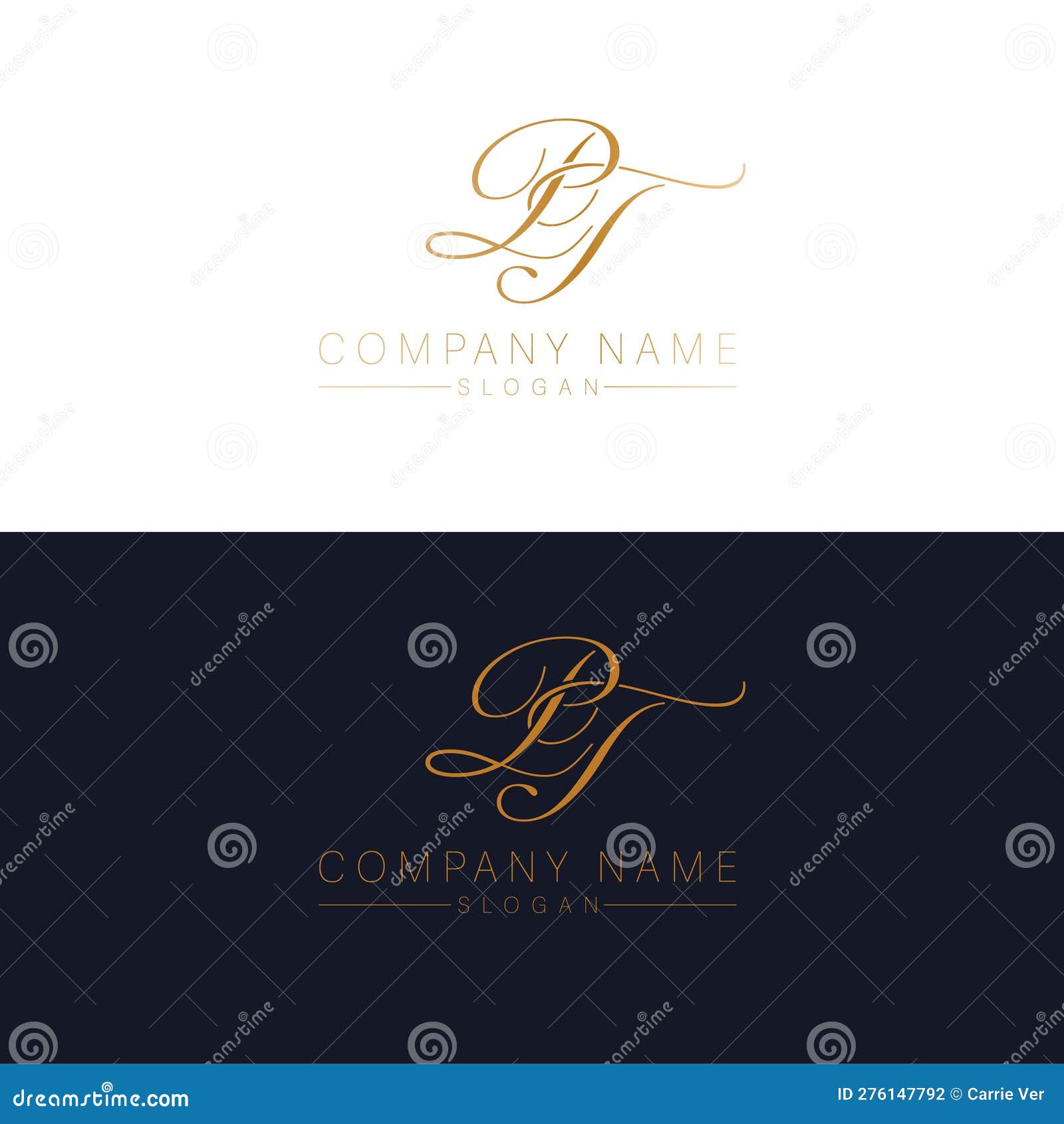 PT Initials Vector Logo Design. Letters P and T Logotype Stock Vector ...