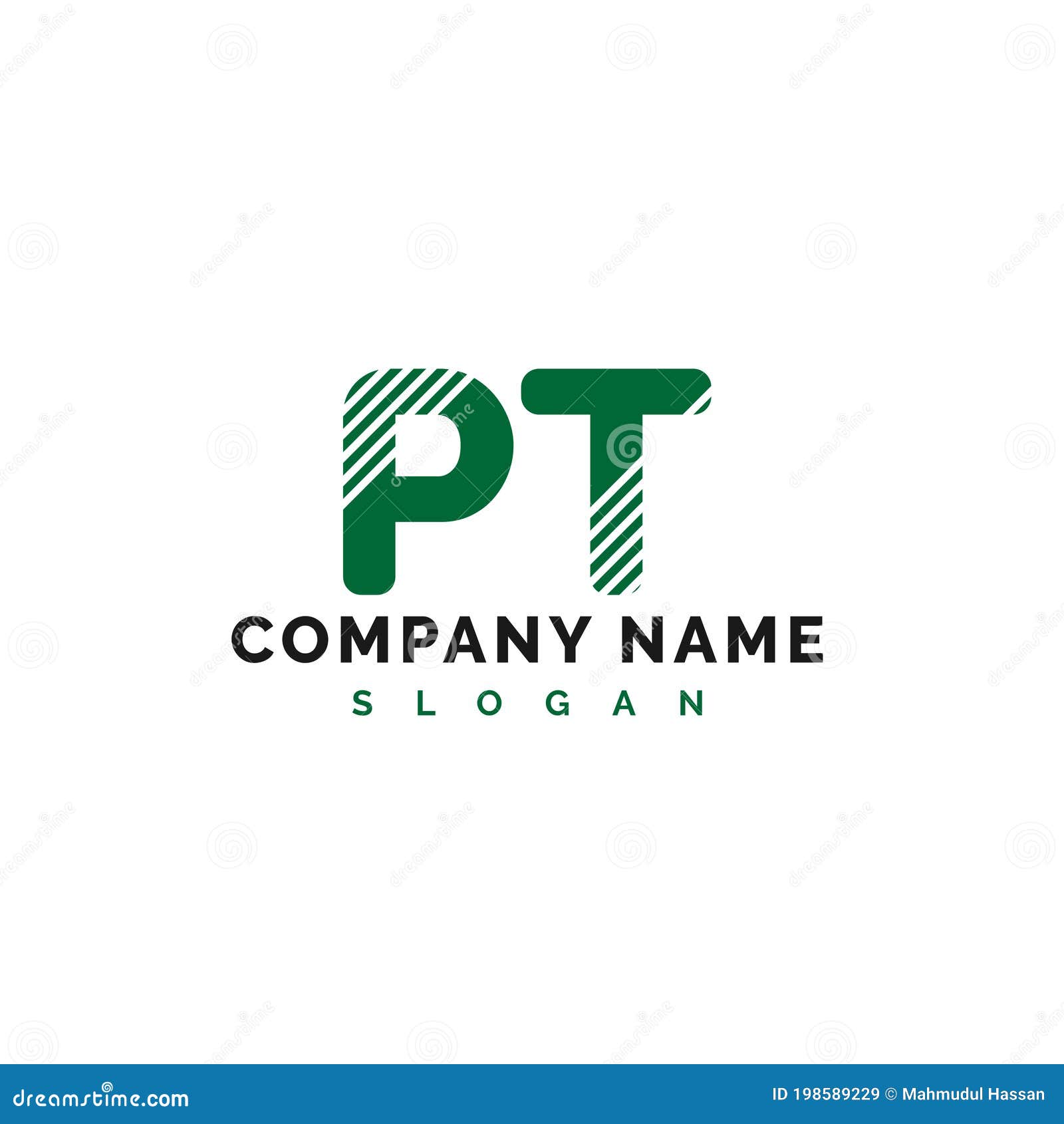 PT Letter Logo Design. PT Letter Logo Vector Illustration - Vector ...