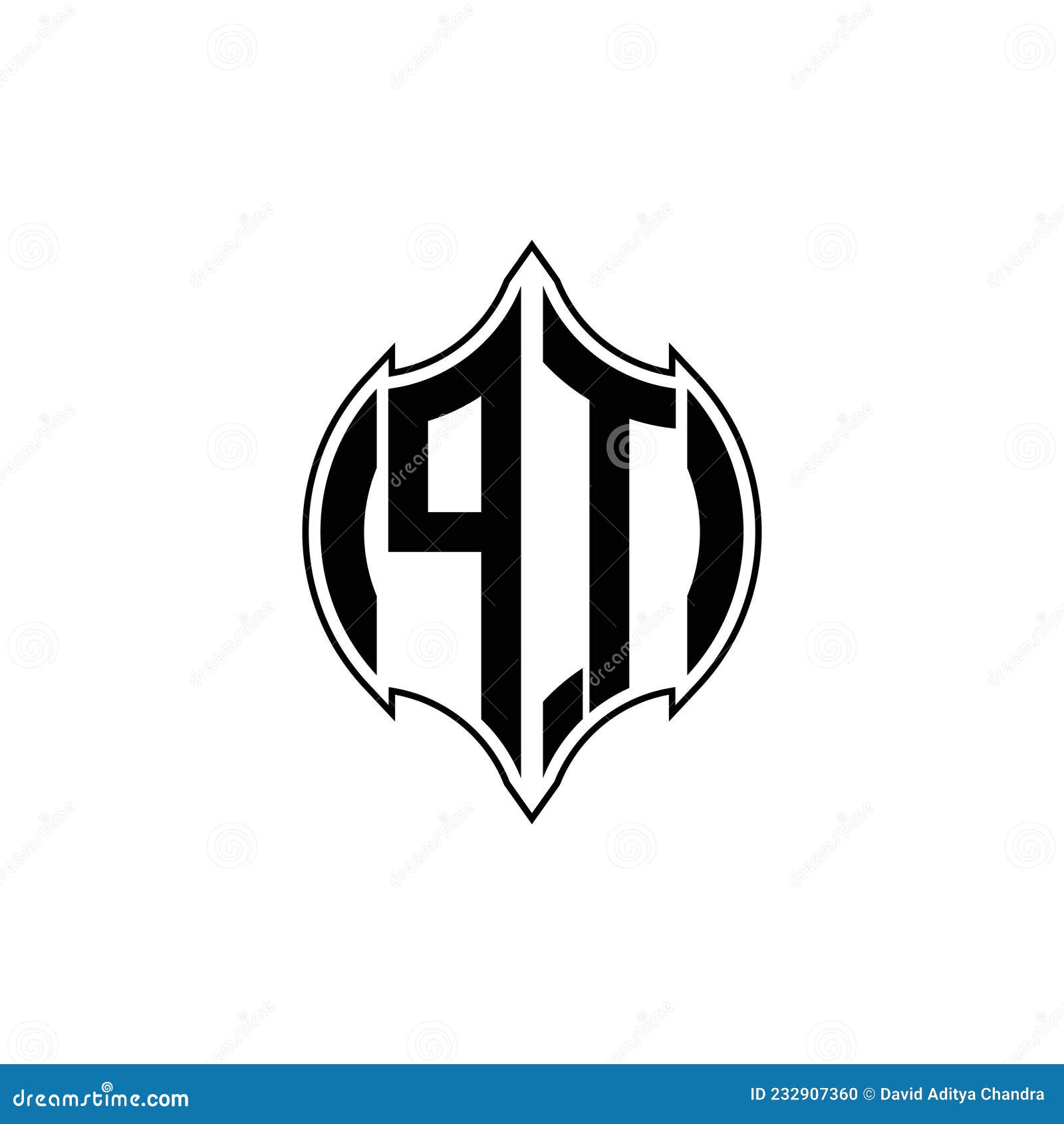 PT Logo Monogram Geometric Shield Shape Style Stock Vector ...