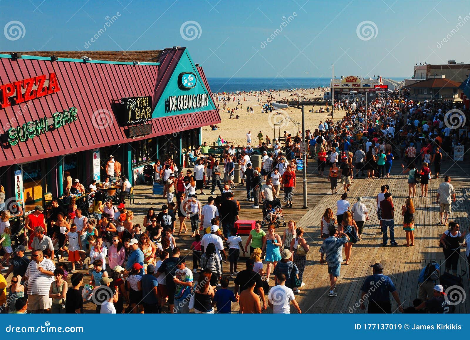Pt Pleasant Beach Boardwalk, New Jersey Shore Editorial Stock Image ...