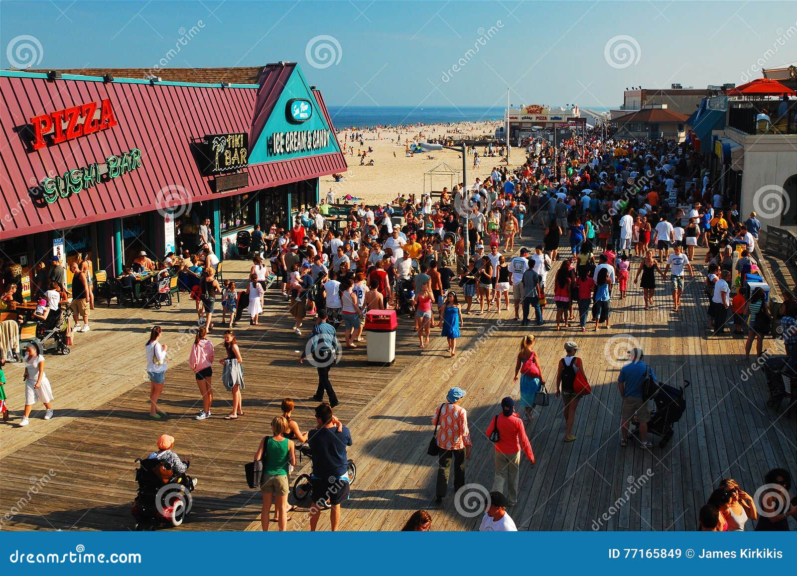Pt Pleasant Boardwalk editorial stock image. Image of coast - 77165849