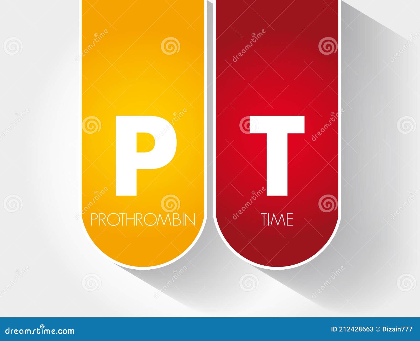 PT - Prothrombin Time Acronym, Medical Concept Background Stock ...