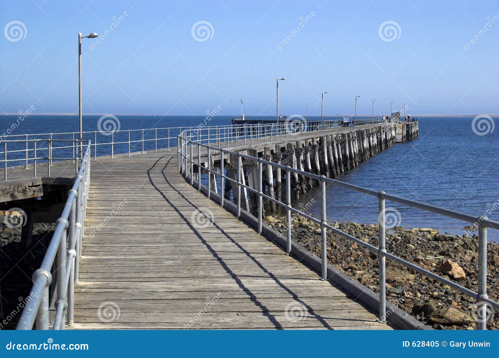 Pt. Victoria Jetty stock image. Image of wood, fishing - 628405