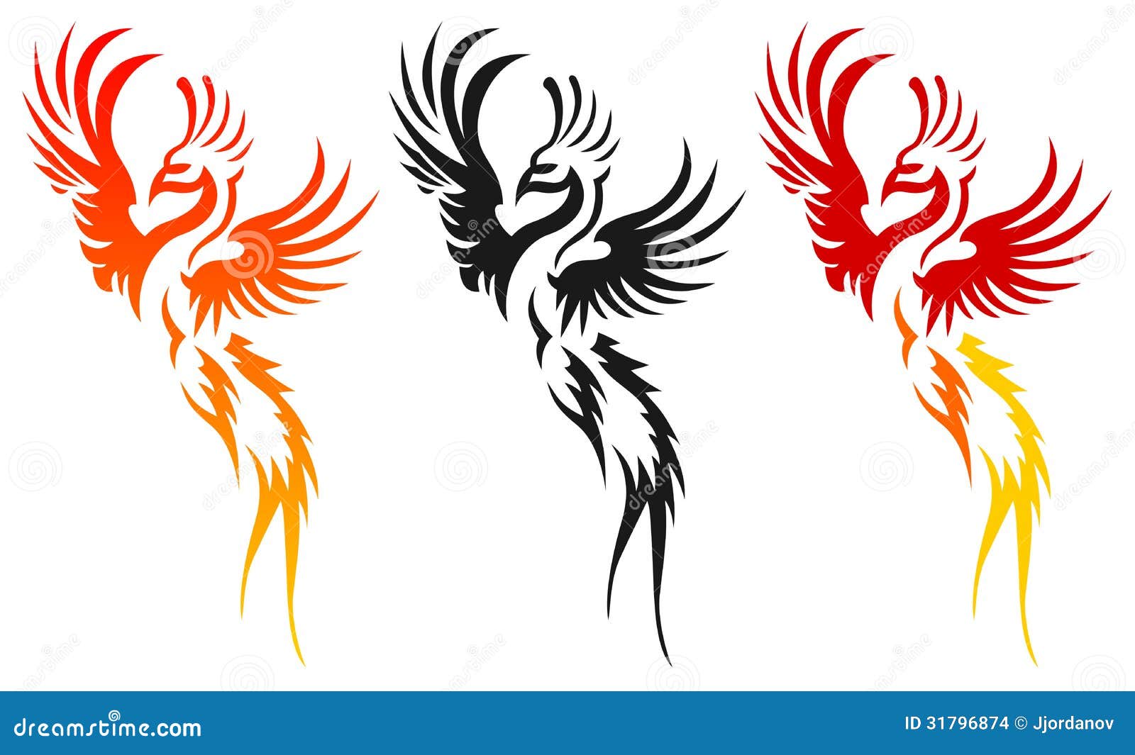 Ptasi feniks ilustracja wektor. Ilustracja złożonej z symbol - 31796874