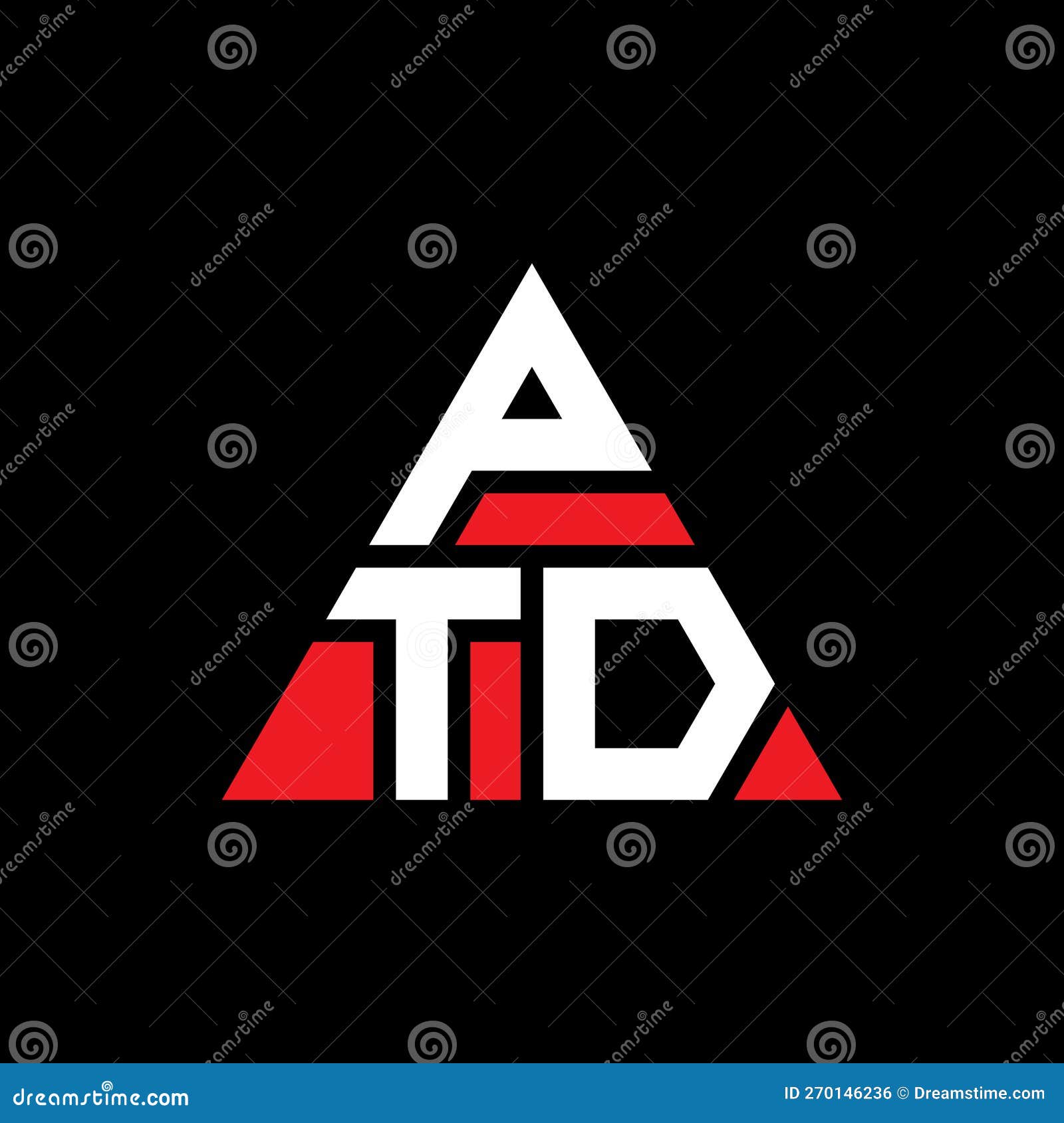 PTD Triangle Letter Logo Design with Triangle Shape. PTD Triangle Logo ...
