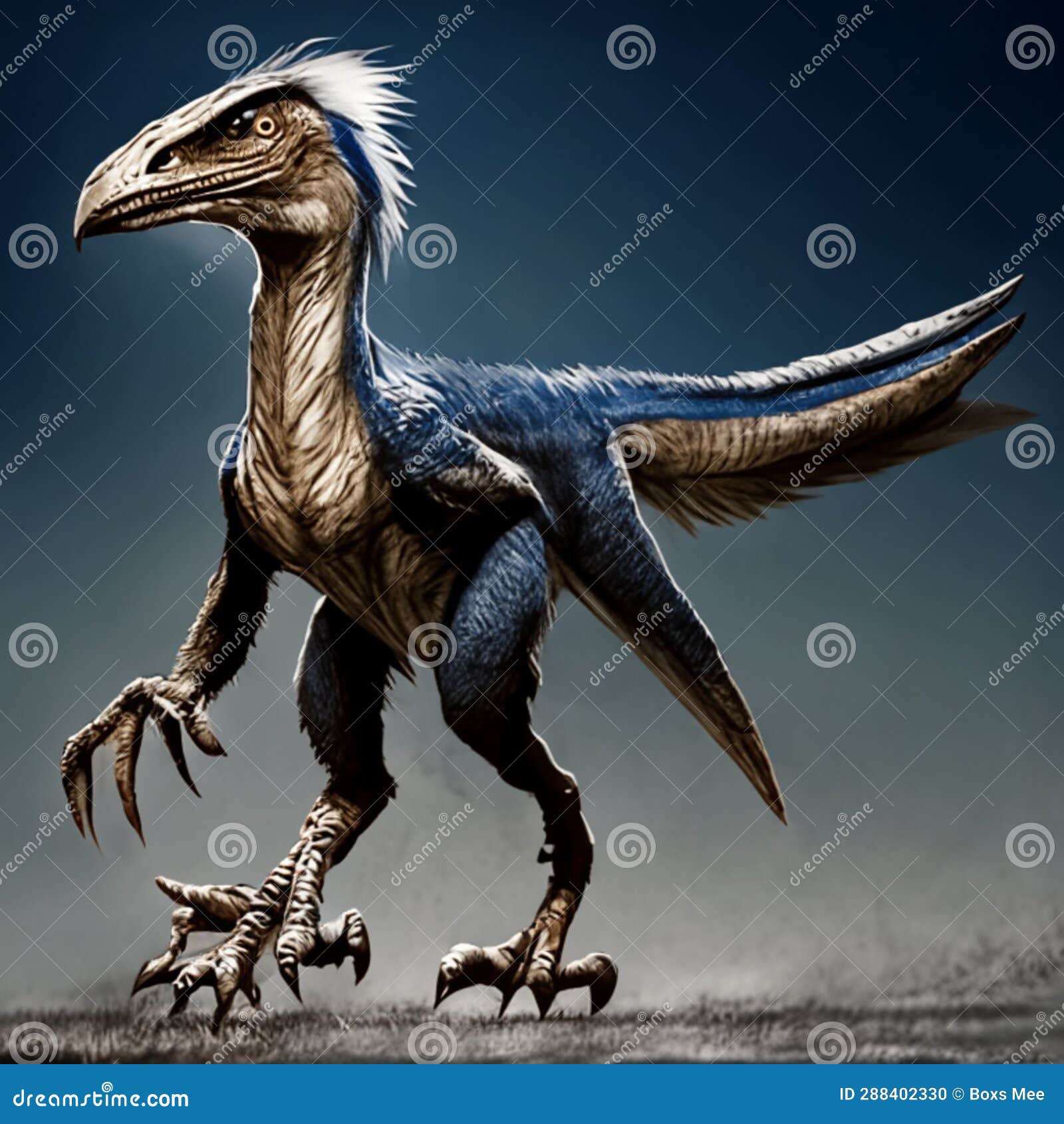 Pteranodon Dinosaur. 3D Render. 3D Illustration Stock Illustration ...