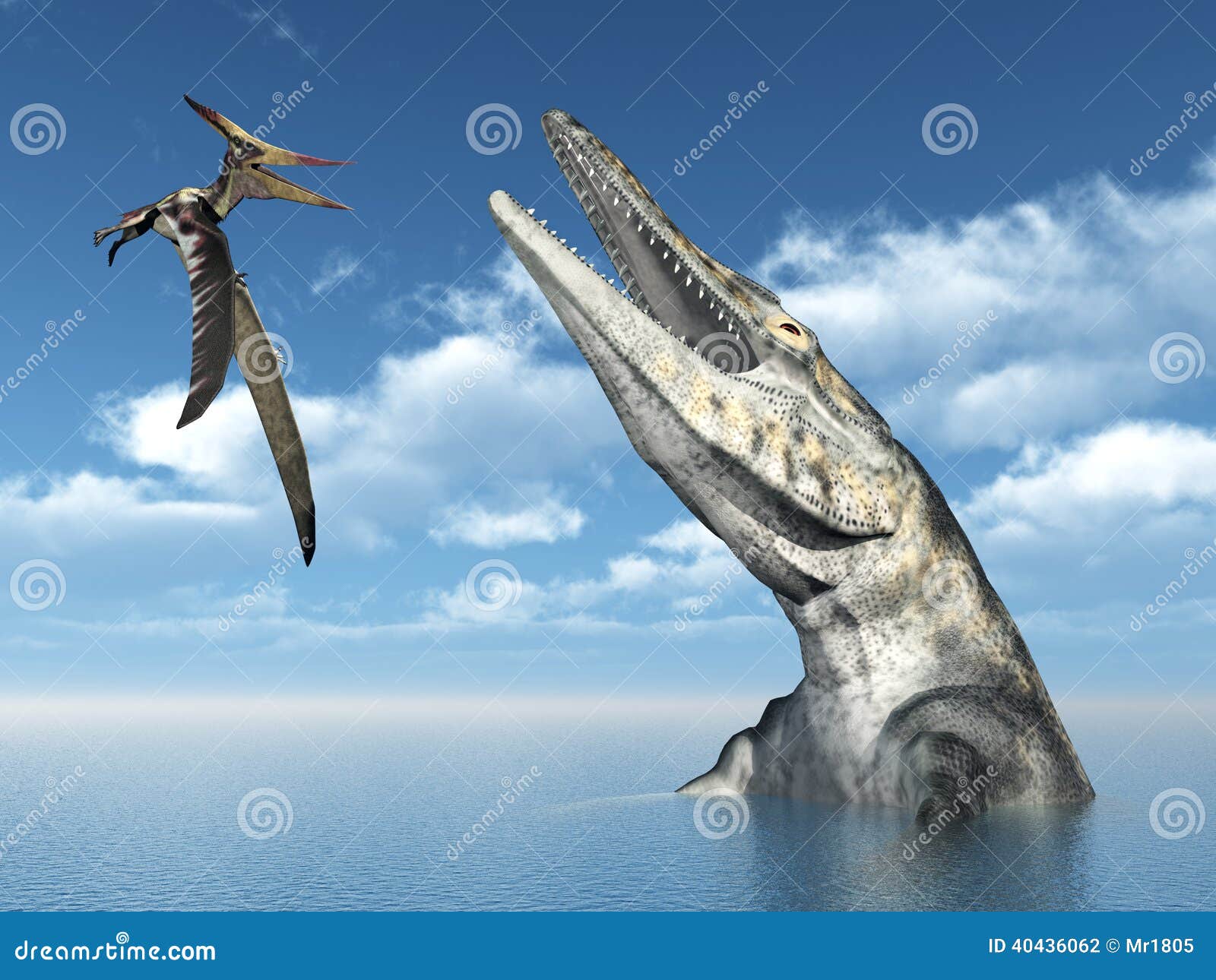 Pterosaur Pteranodon Royalty-Free Illustration | CartoonDealer.com ...