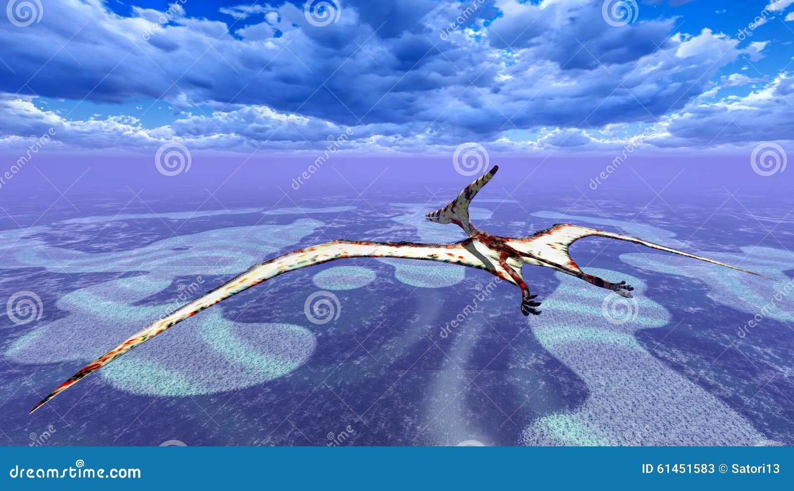 Pterodáctilo Enorme Sobre Tierra Imagen de archivo - Imagen de organismo, presa: 61451583