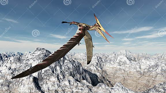 Pterosaur Pteranodon 库存例证. 插画 包括有 生成, 绝种, 天空, 野兽, 横向 - 74909096