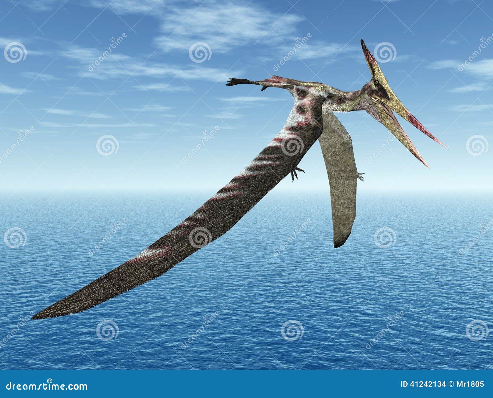 Pterosaur Pteranodon Royalty-Free Illustration | CartoonDealer.com ...