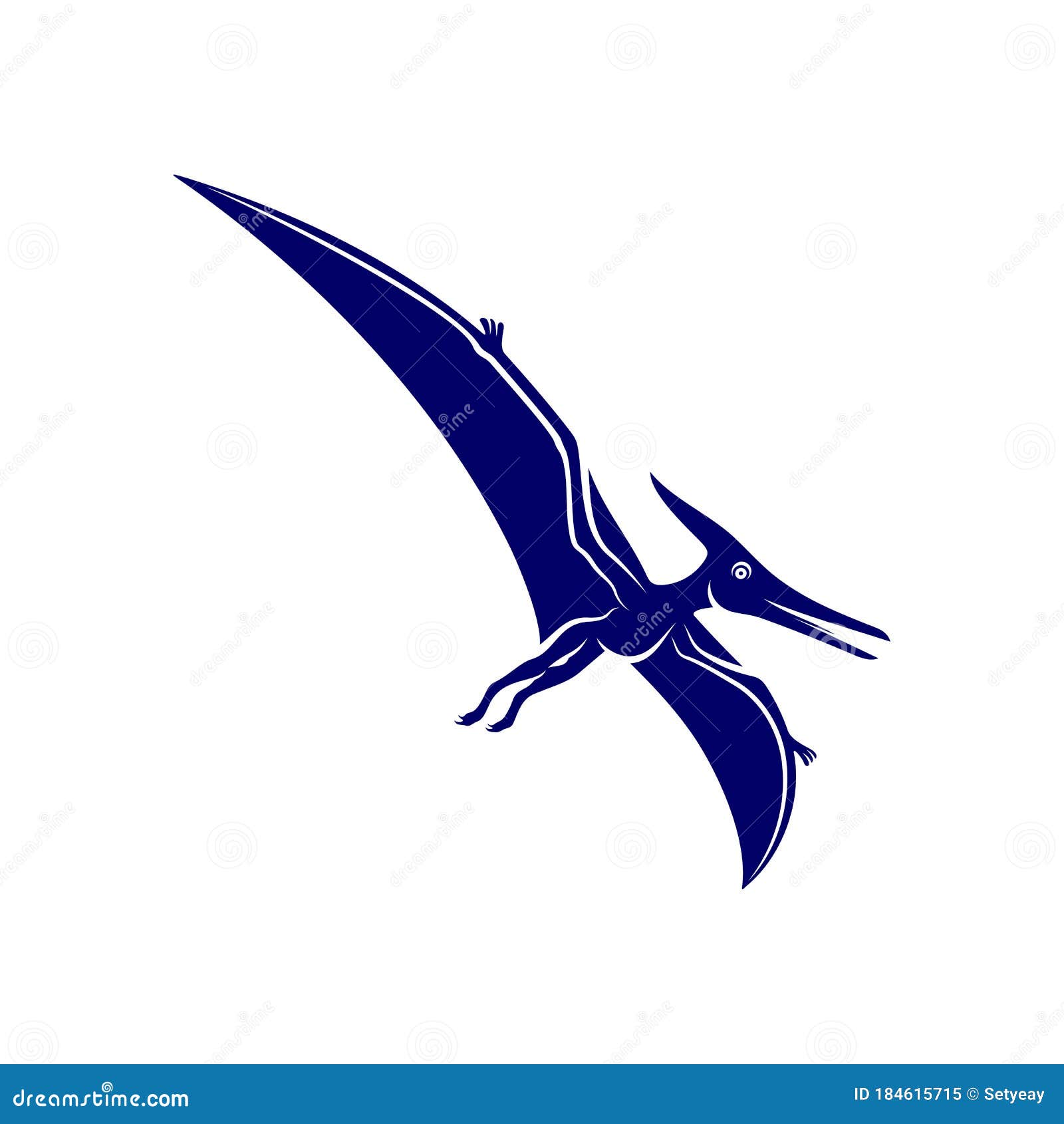 Pterosaurs Logo Design Vector. Icon Symbol. Template Illustration Stock ...
