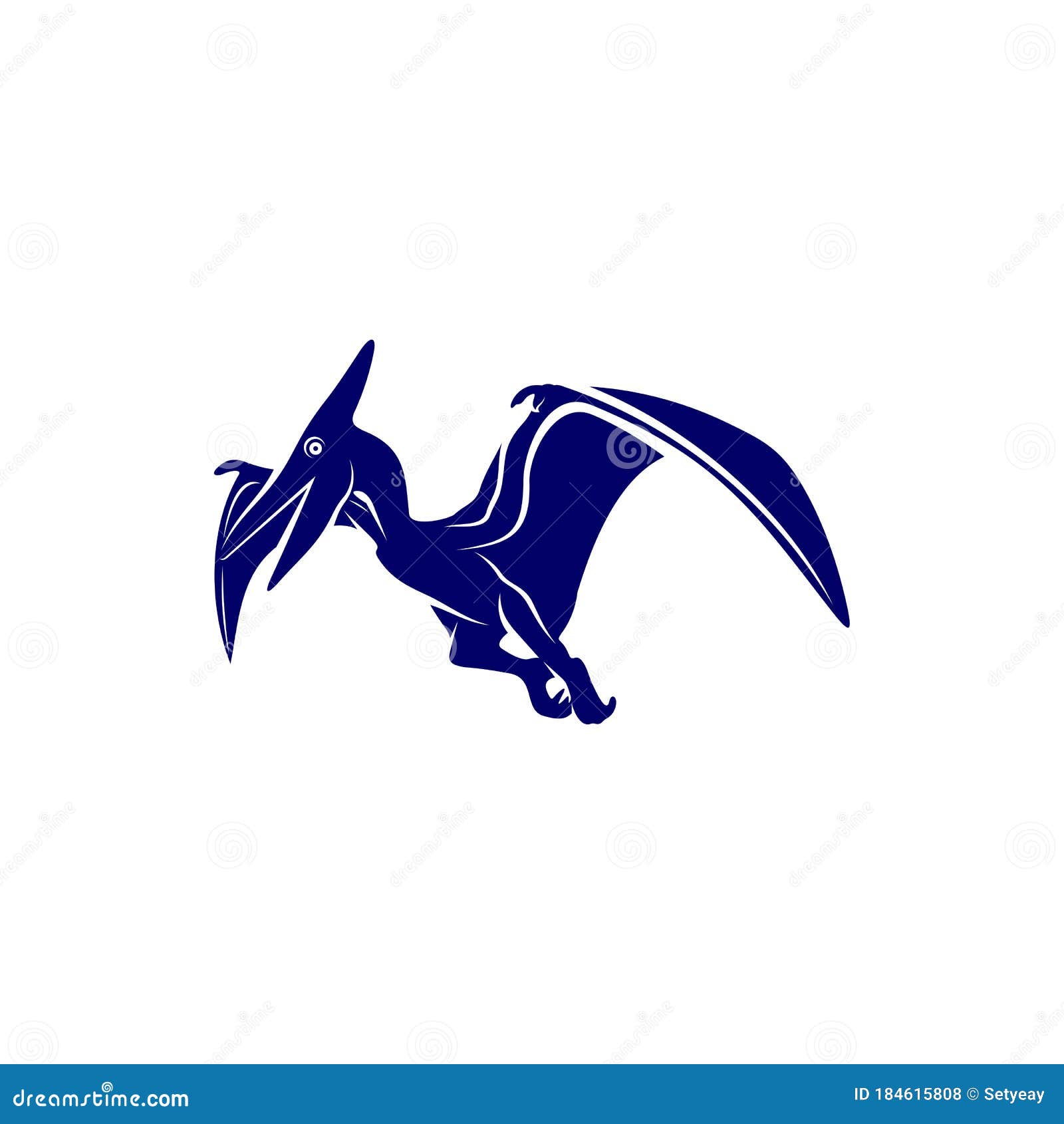 Pterosaurs Logo Design Vector. Icon Symbol Stock Illustration ...