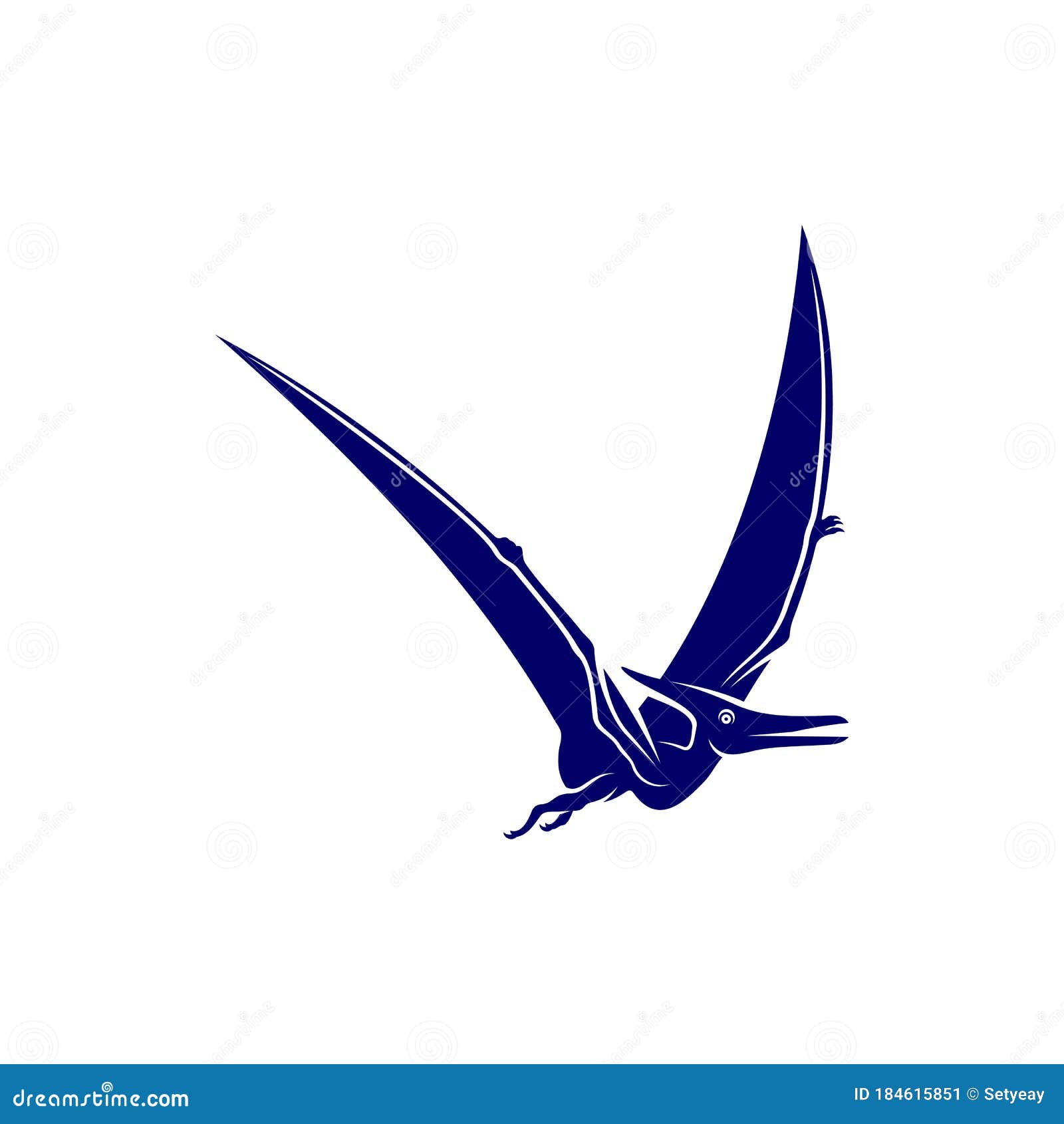 Pterosaurs Logo Design Vector. Icon Symbol. Template Illustration ...