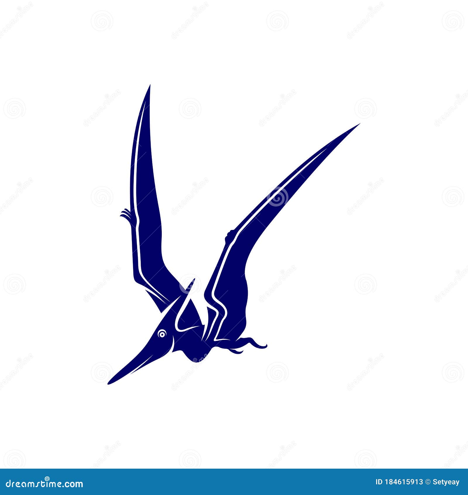 Pterosaurs Logo Design Vector. Icon Symbol Stock Illustration ...