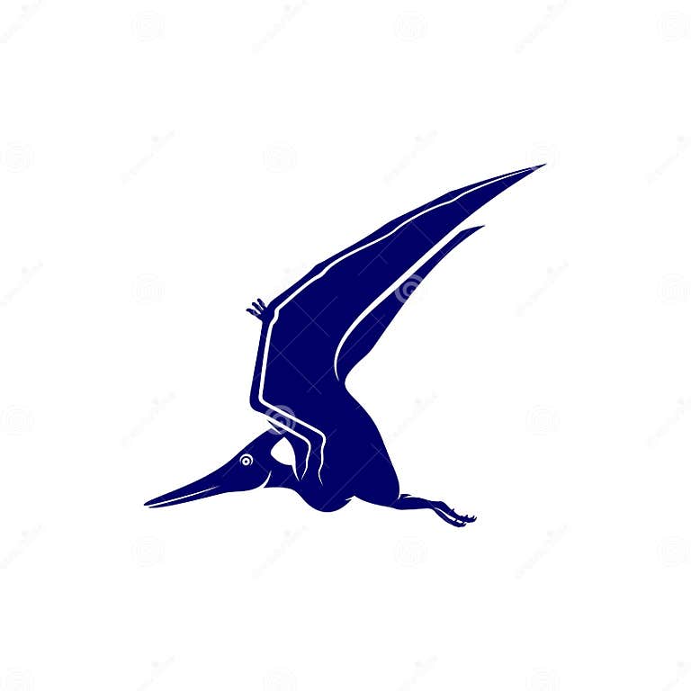 Pterosaurs Logo Design Vector. Icon Symbol Stock Illustration ...