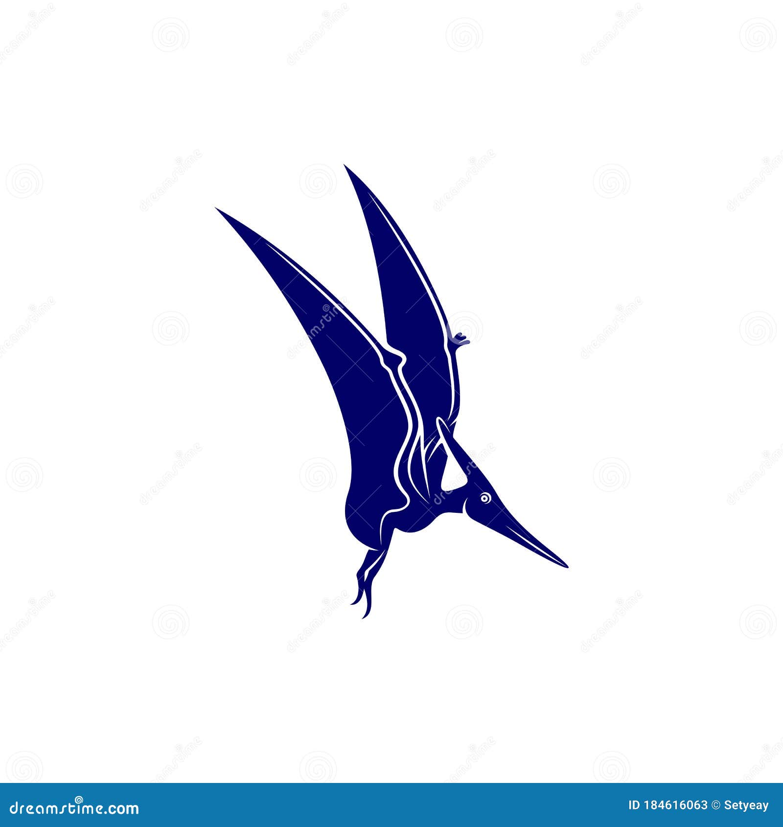 Pterosaurs Logo Design Vector. Icon Symbol. Template Illustration Stock ...
