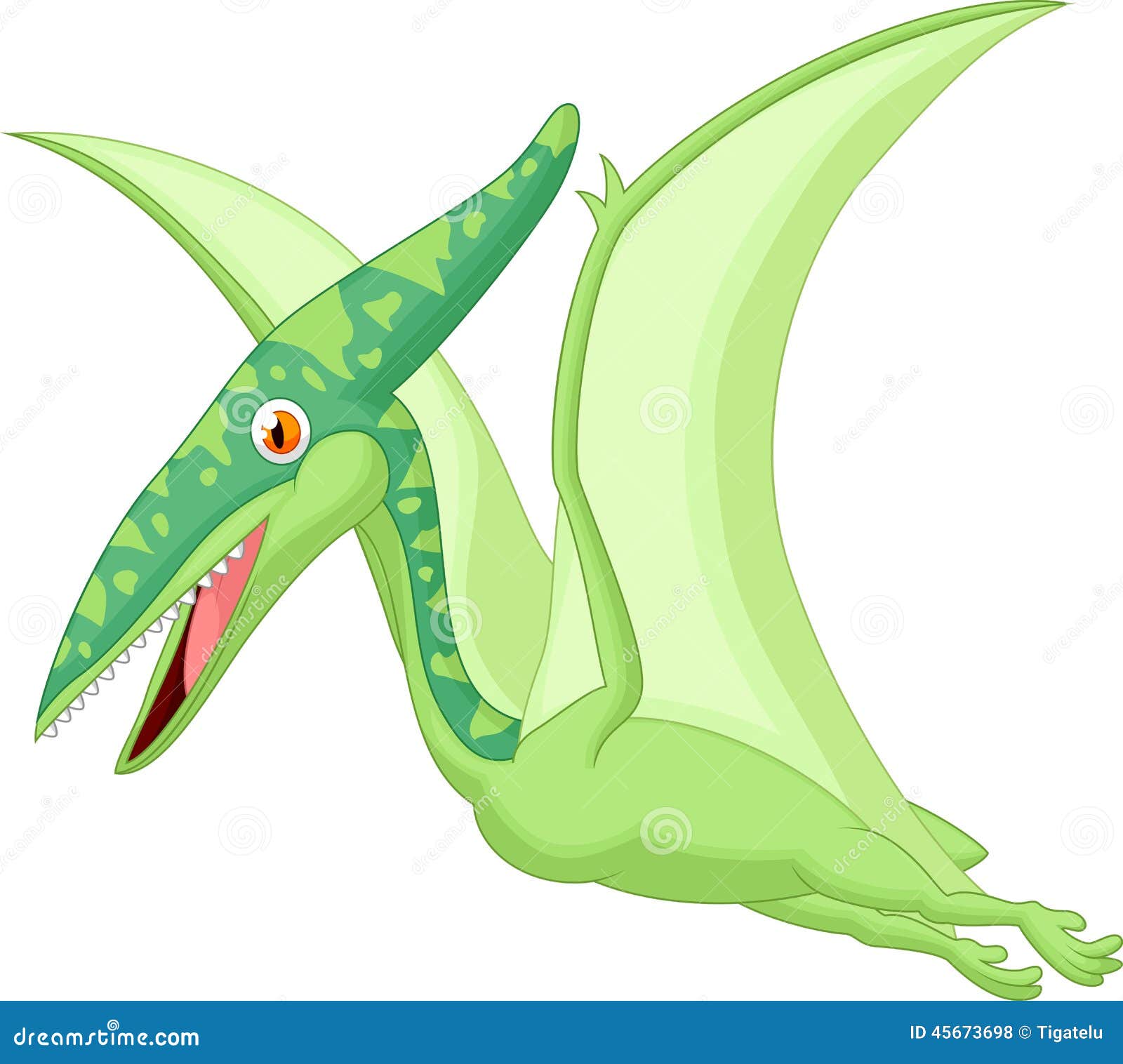 Pterosaurus Cartoon Stock Vector - Image: 45673698